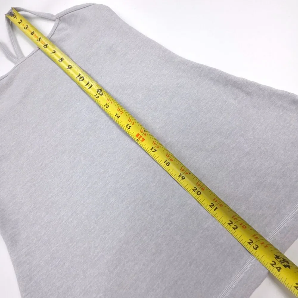 lululemon athletica | Tops | Lululemon Power Y Tank Gray Athleisure ...